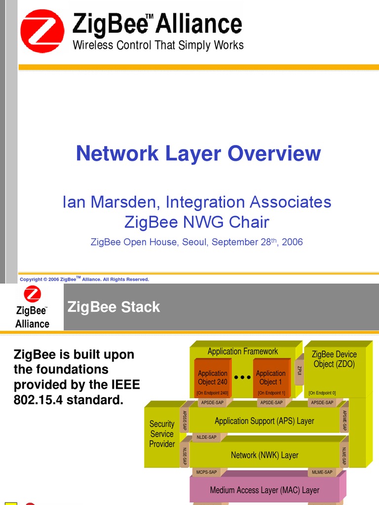 ZB MG-ZigBee Network Layer Technical Overview | PDF | Routing | Internet Protocols