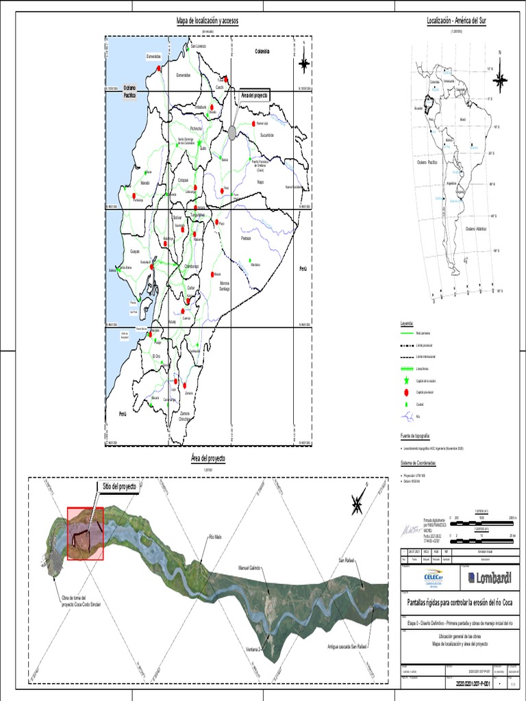 Mapa de Localización del Proyecto Coca Codo | PDF | Ecuador | América ...