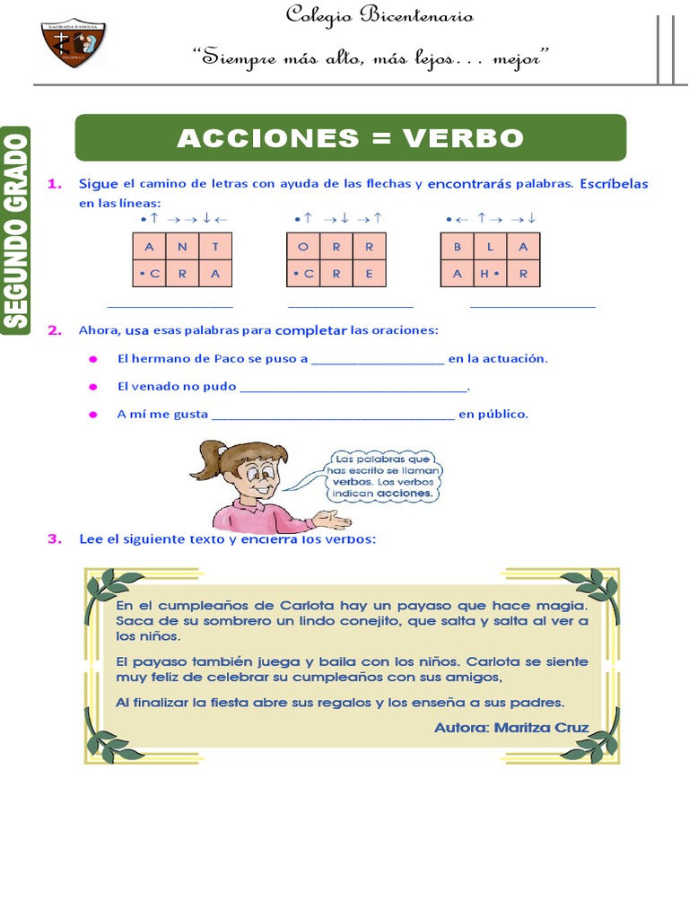 Verbos 2 A B Pdf