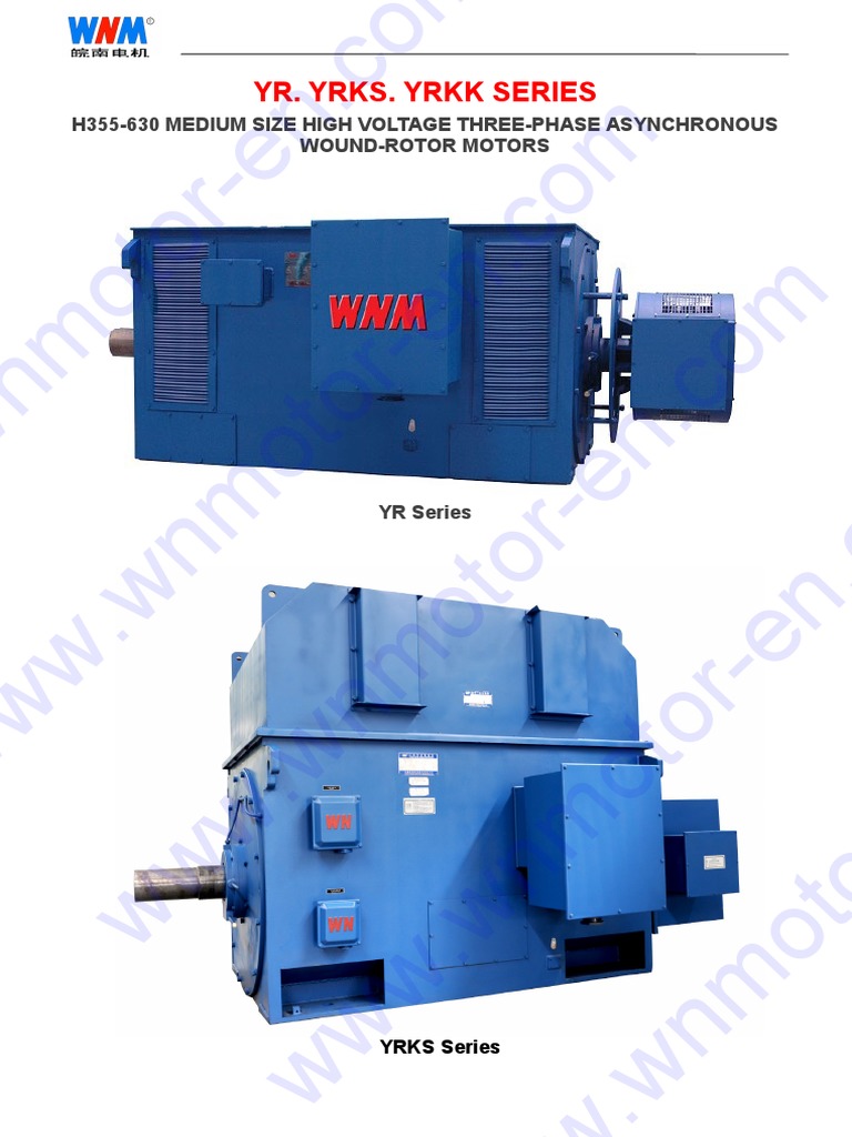 High Voltage Wound-Rotor Asynchronous Motors: An Overview of the YR ...