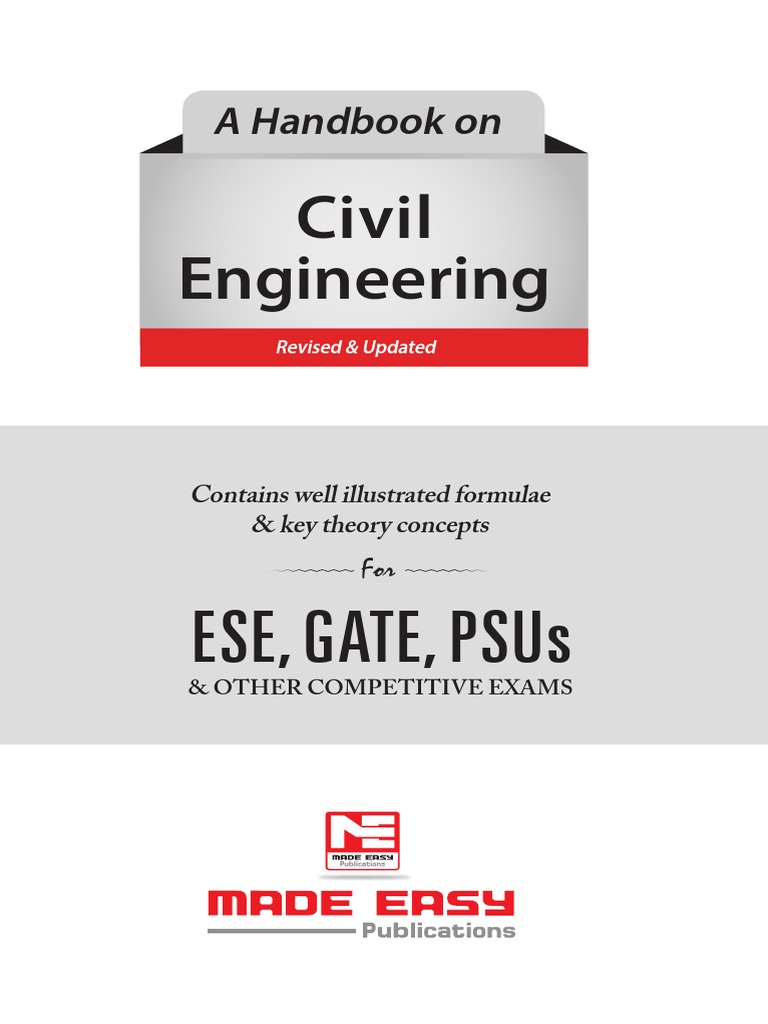 Handbook On Civil Engineering | PDF | Engineering