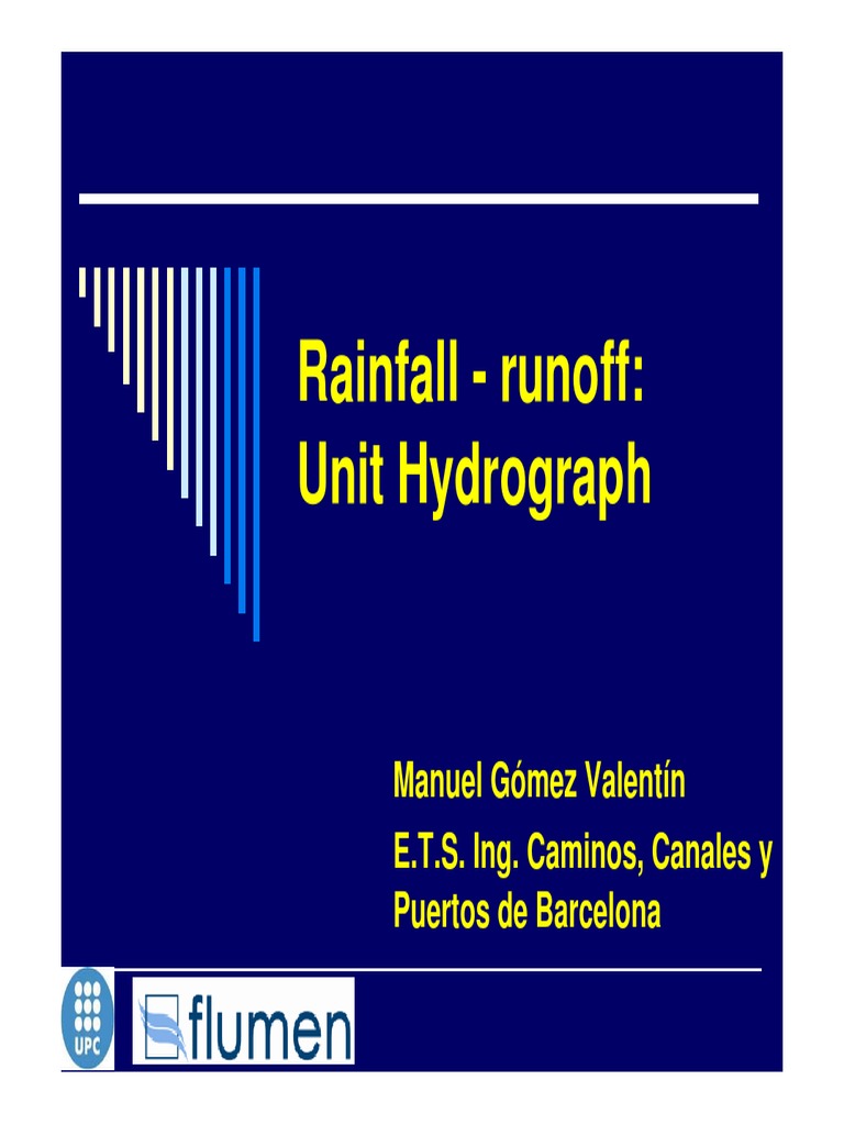 Derivation of a Unit Hydrograph from Field Measurements | PDF ...