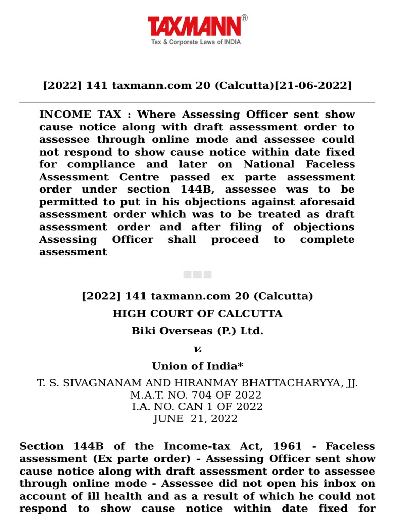 Assessing Officer Must Provide Opportunity To Assessee Before Issuing