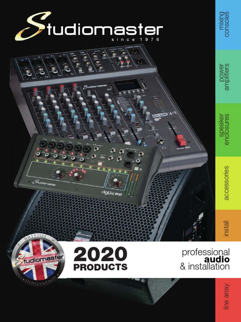 Cataloge Studiomaster 2020 | PDF | Signal Processing | Sound Production ...
