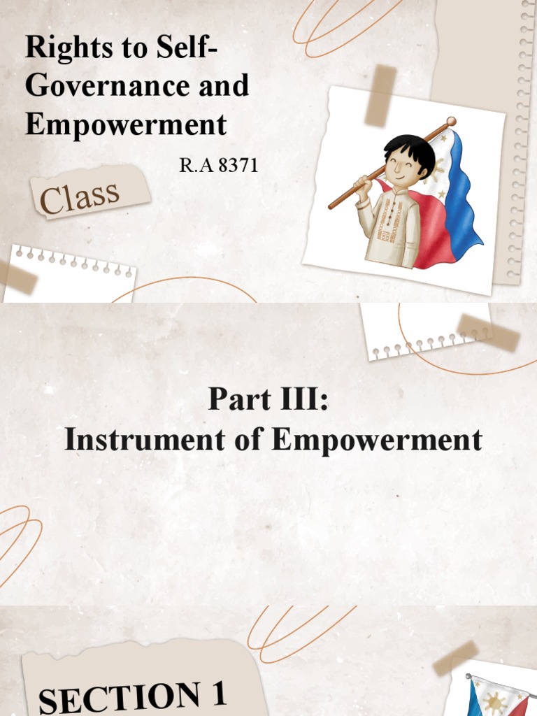 Rights To Self-Governance and Empowerment (Part 3 - Umayamnon) | PDF ...