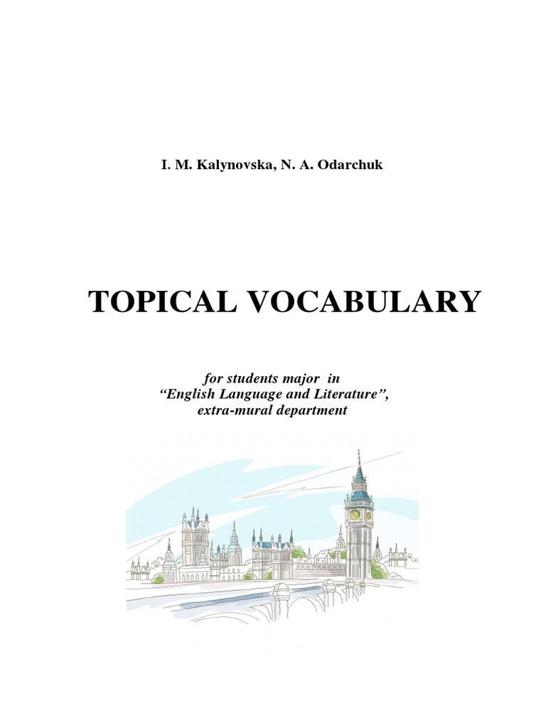 Topical Vocabulary | PDF