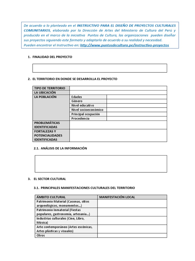 Formato de Proyecto | PDF