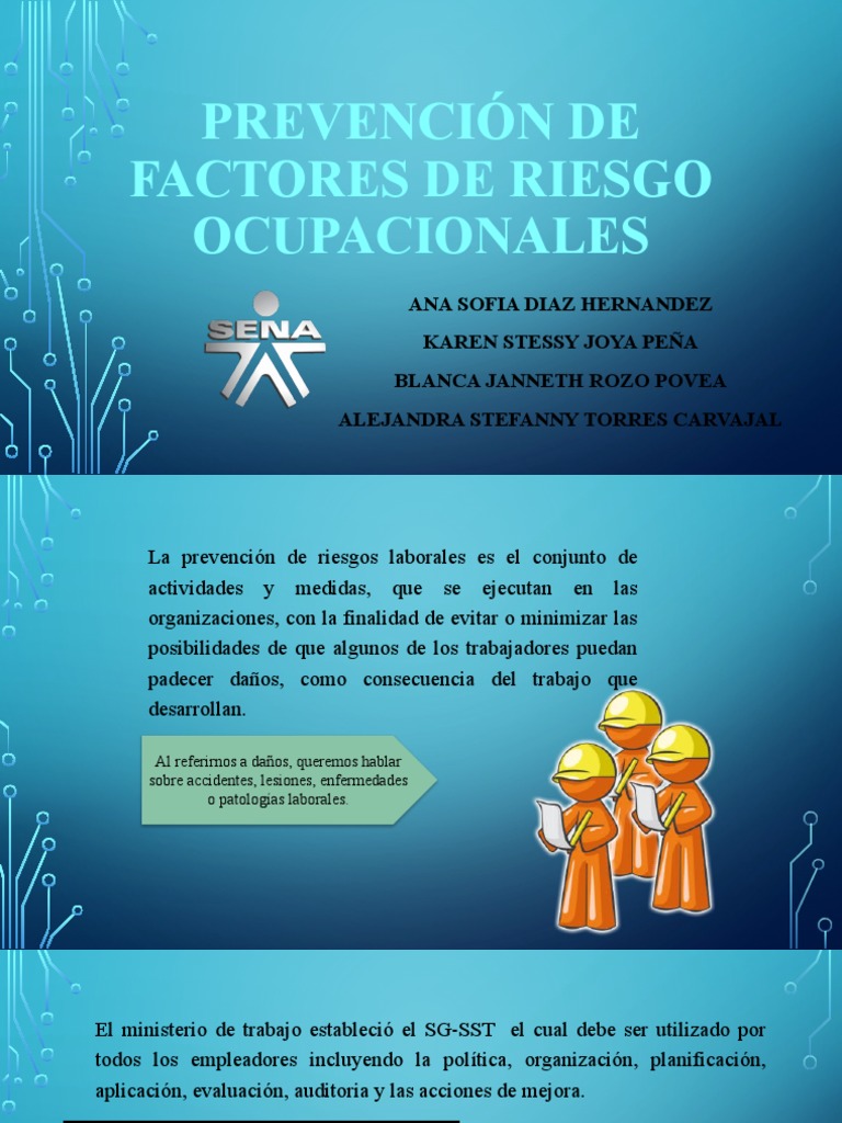 PREVENCIÓN DE FACTORES DE RIESGO OCUPACIONALES-siso2 | PDF | Riesgo ...