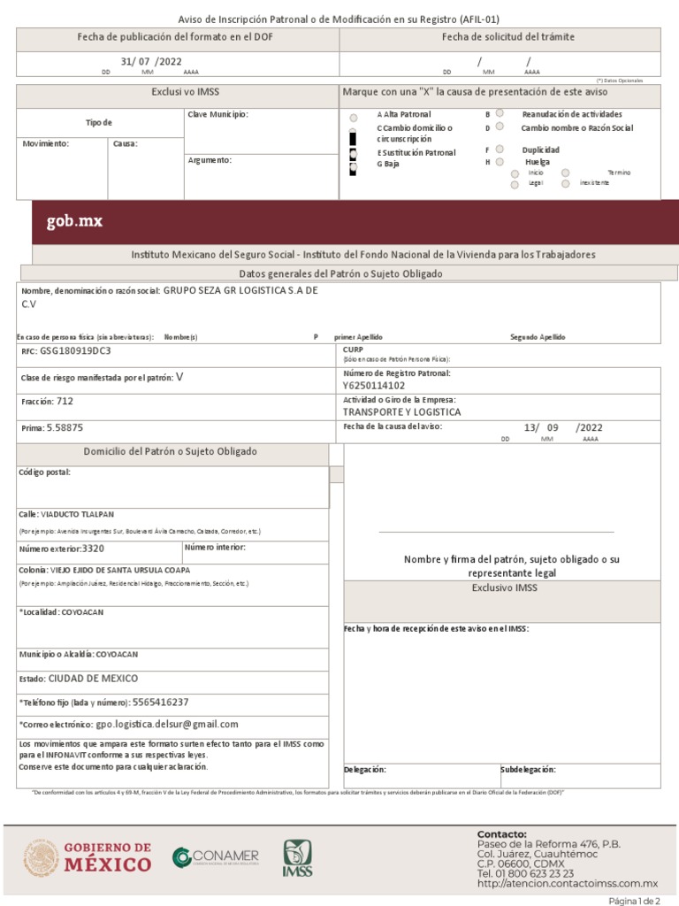 Formato Afil-01 | PDF | Ciudad de México
