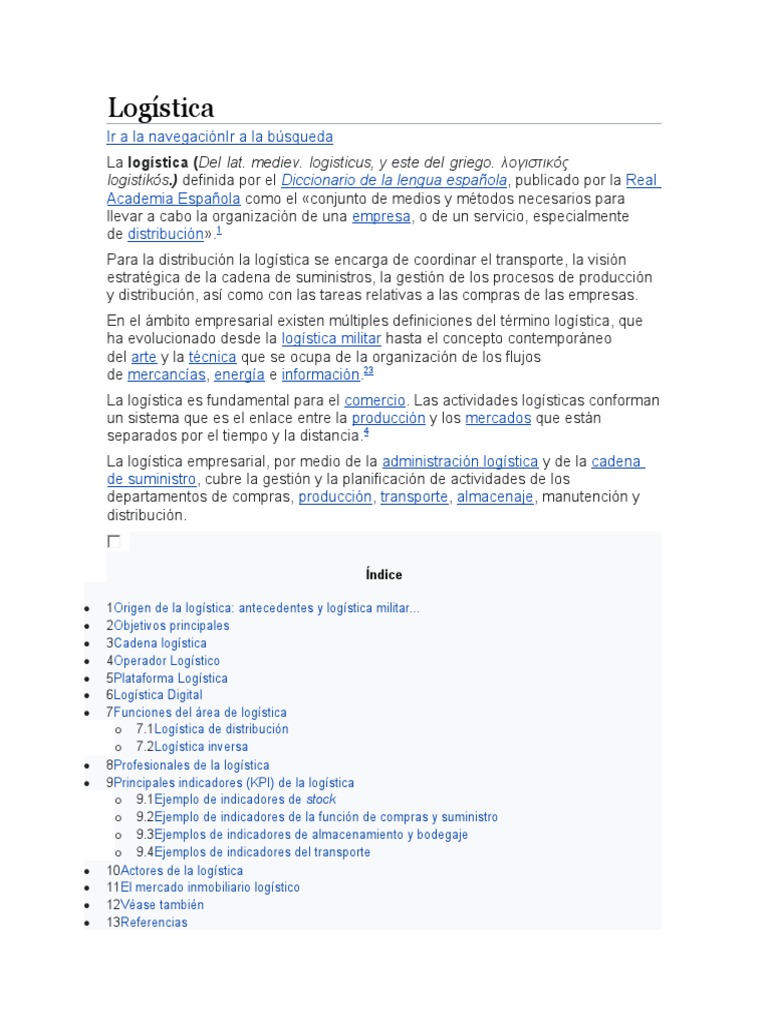 Logística | PDF | Logística | Economias