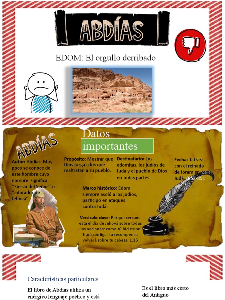 Resumen del Libro de Abdías | PDF | Jacob | Contenido bíblico