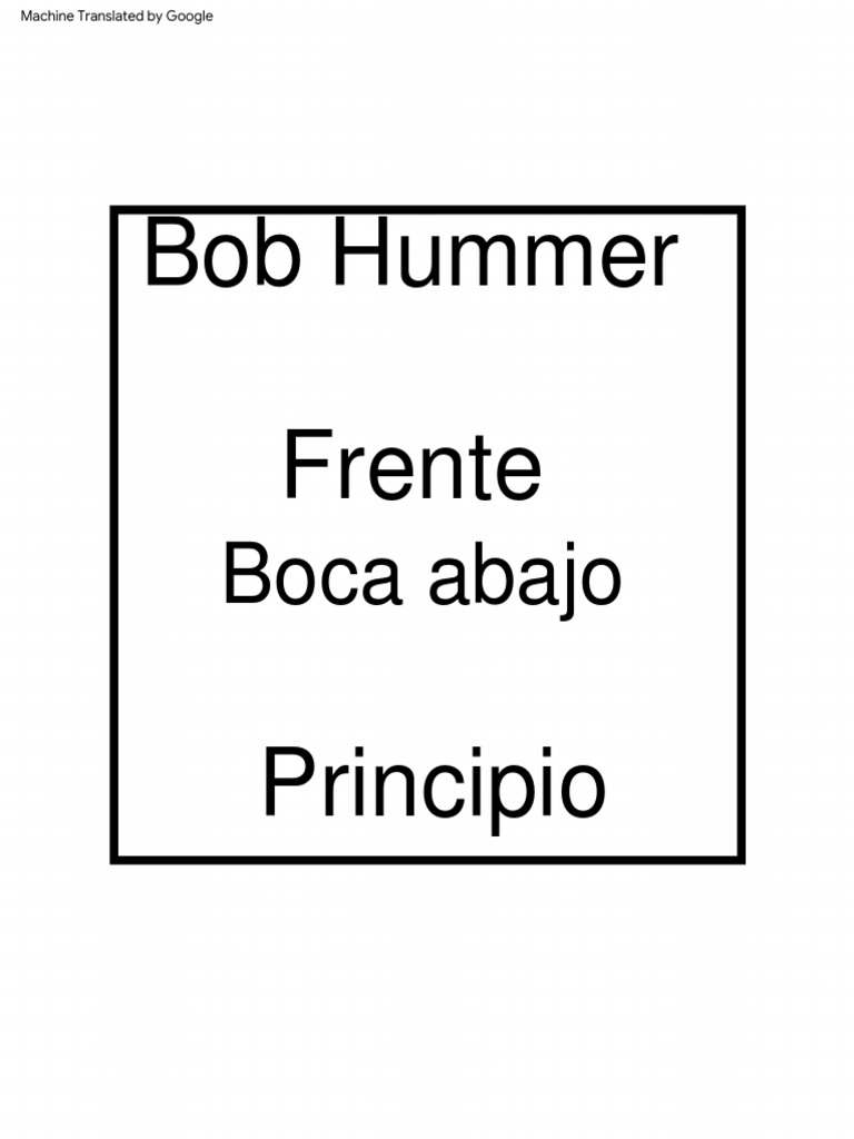 Bob Hummer ESPAÑOL. | PDF | Mano | Pulgar