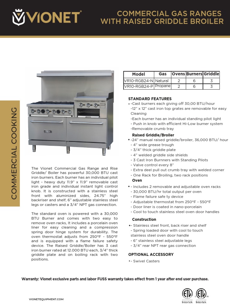 Equipo Multiple VIONET R10-RGB24-P-C | PDF | Grilling | Equipment