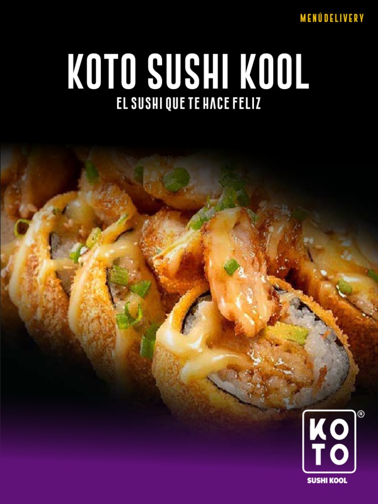 Menú Oficial Koto Sushi Kool-2 | PDF | Sushi | Cocina asiática