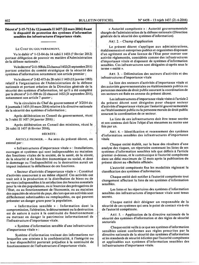 Decret IIV - Bo Version Francaise | PDF