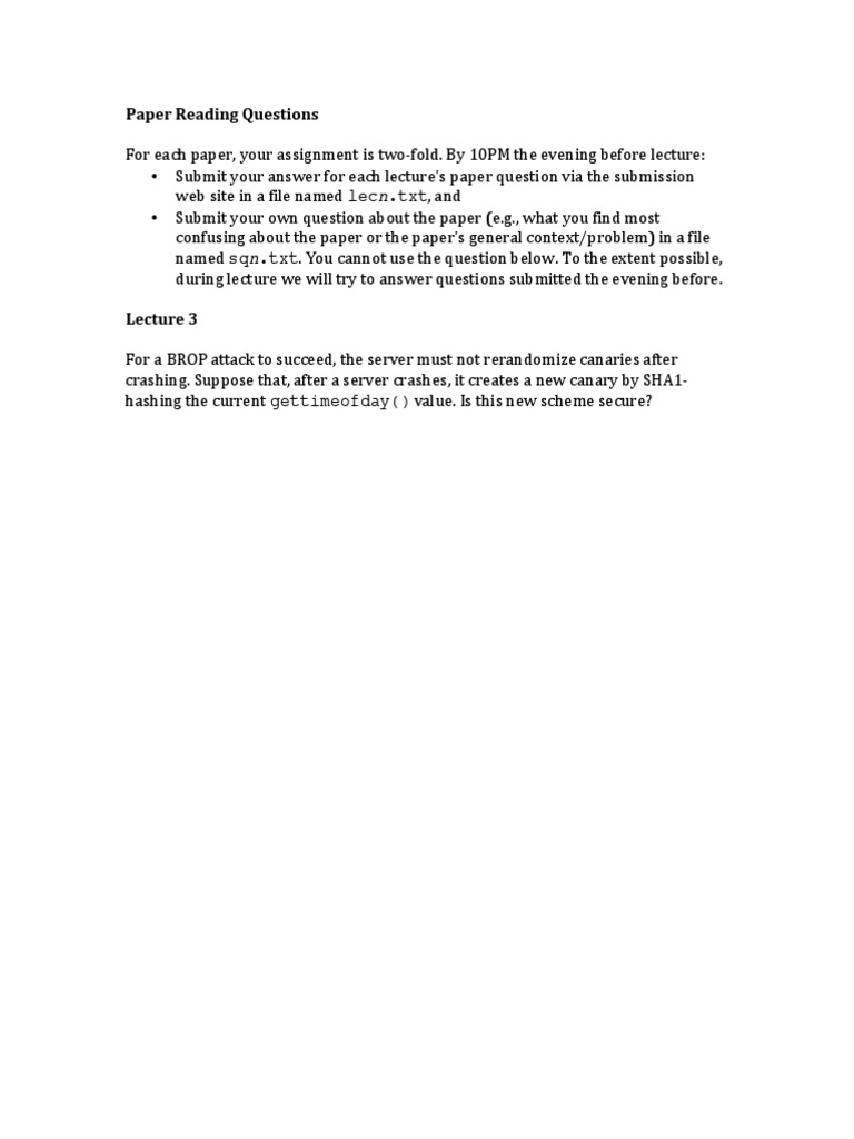 MIT6 858F14 Reading3 | PDF