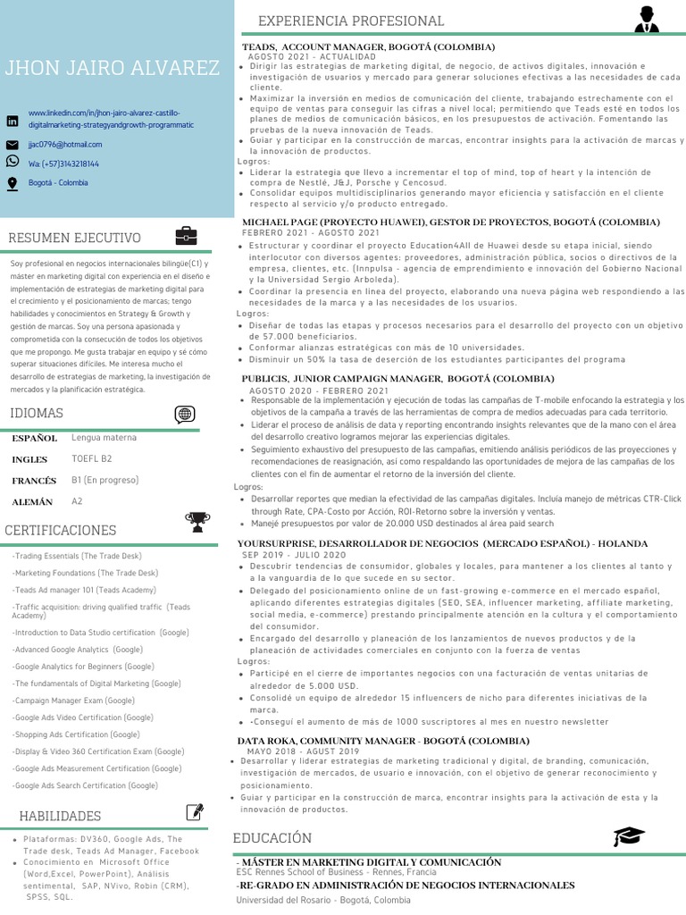 Jhon Alvarez ESP | PDF | Marketing | Innovación