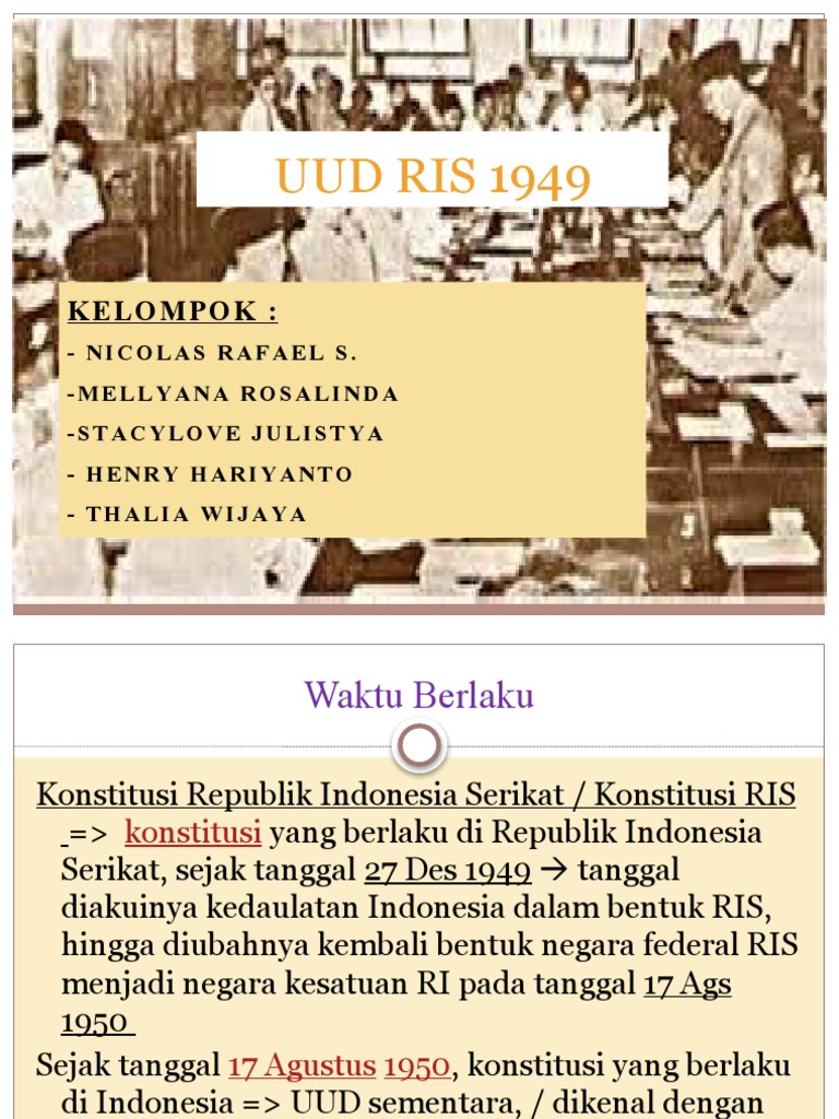 Uud Ris 1949 | PDF