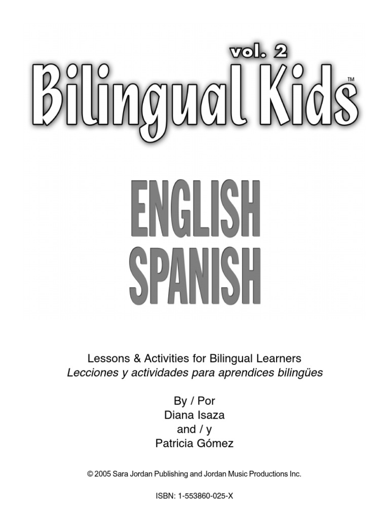 Lessons & Activities For Bilingual Learners Lecciones y Actividades ...