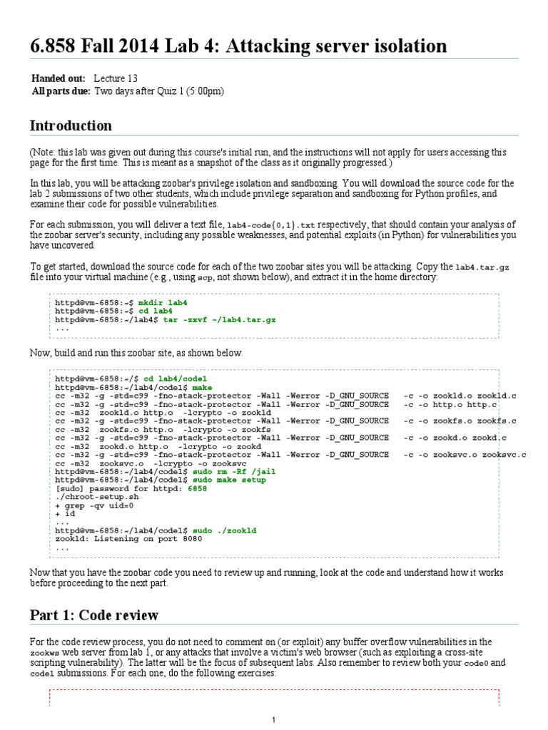 MIT6 858F14 Lab4 | PDF | Software | Crime Prevention