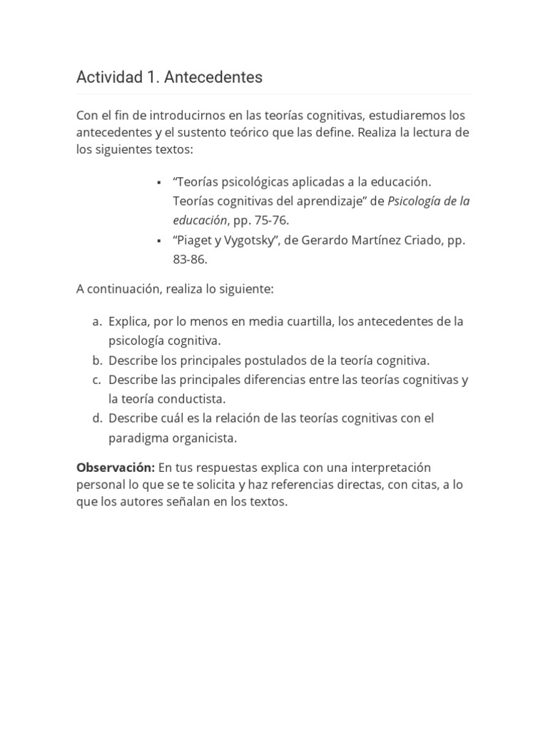 Actividad 1 Unidad 4 | PDF