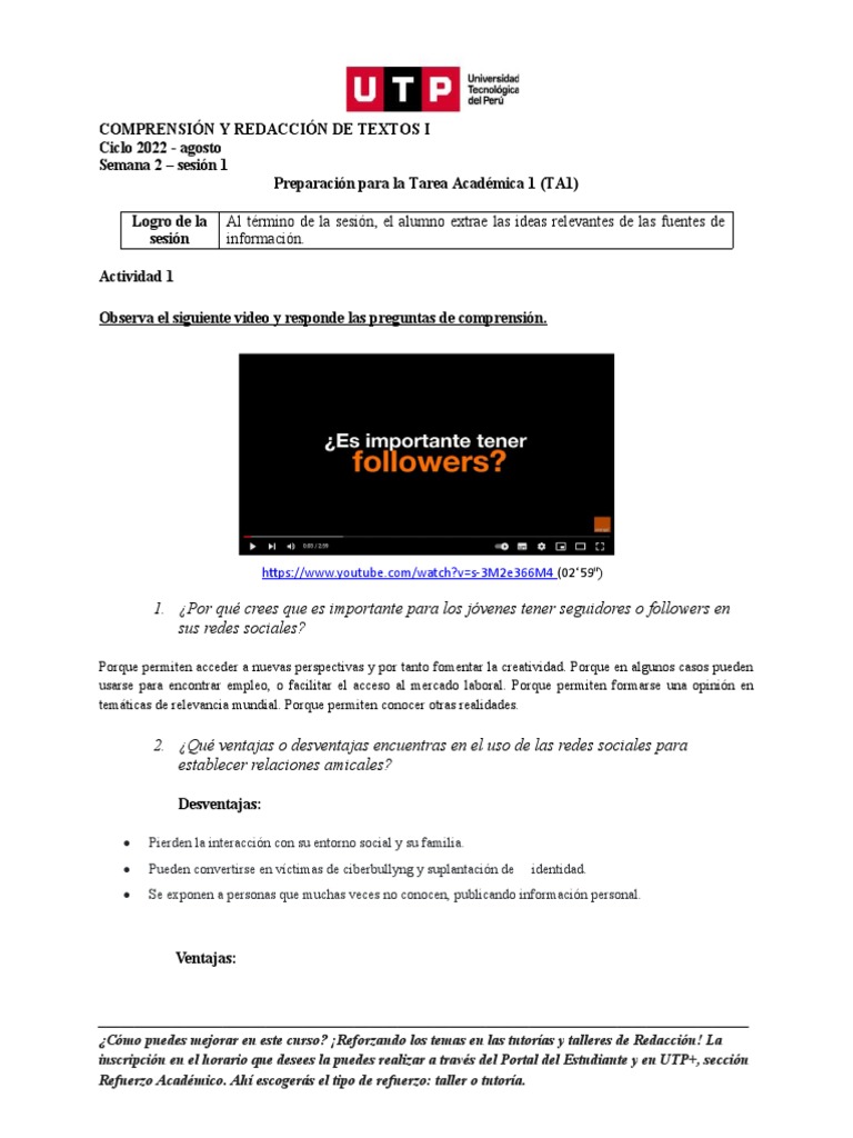 S02.s1-Preparación para La TA1 (Material) 2022 Agosto | PDF | Ciencia ... S02.s1-Preparación para La TA1 (Material) 2022 Agosto | PDF | Ciencia ...