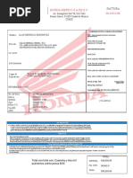 Honda Mexico S.A de S.V.: Factura | PDF | Personas | Business
