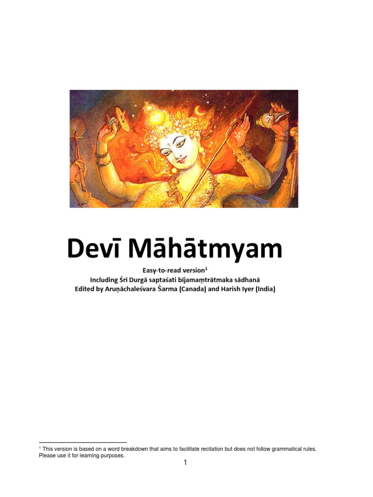 Devi Mahatmyam Combined Final | PDF