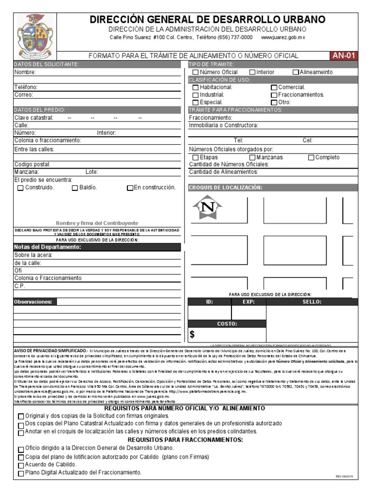 Formato Numero Oficial | PDF