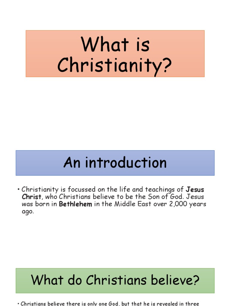 Intro to Christianity Basics | PDF | Resurrection Of Jesus | Jesus
