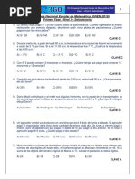 Evaluacion Diagnostica - Matematica - 5to Secundaria | PDF