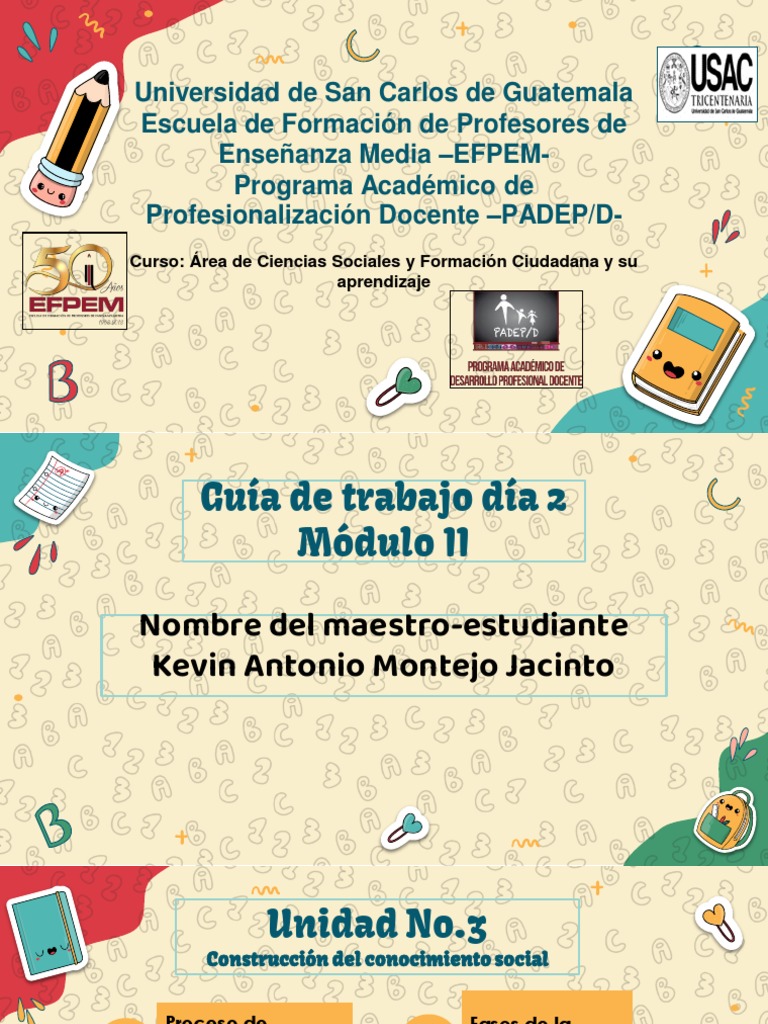 Kevin - Montejo - Guía 2 Ciencias Sociales | PDF | Aprendizaje | Método ...