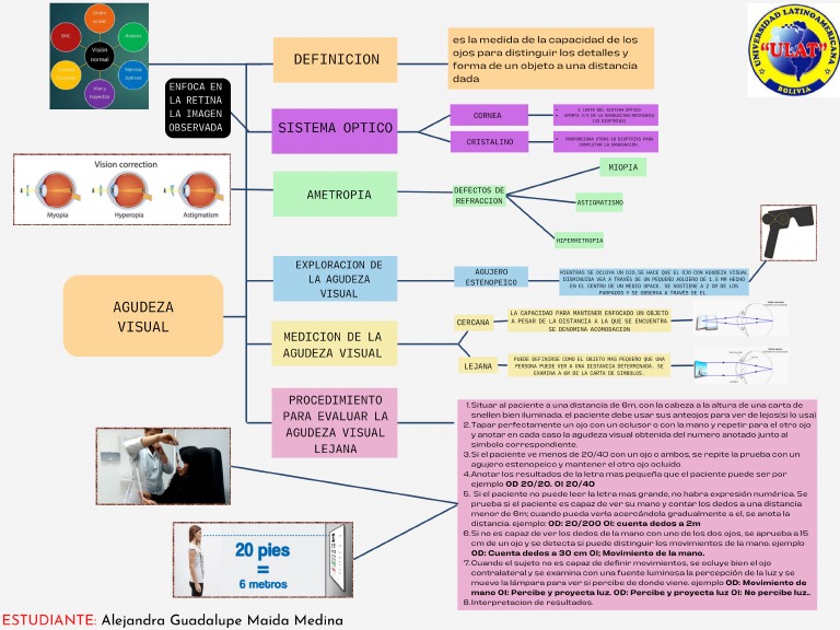 Mapa Conceptual Agudeza Visual | PDF