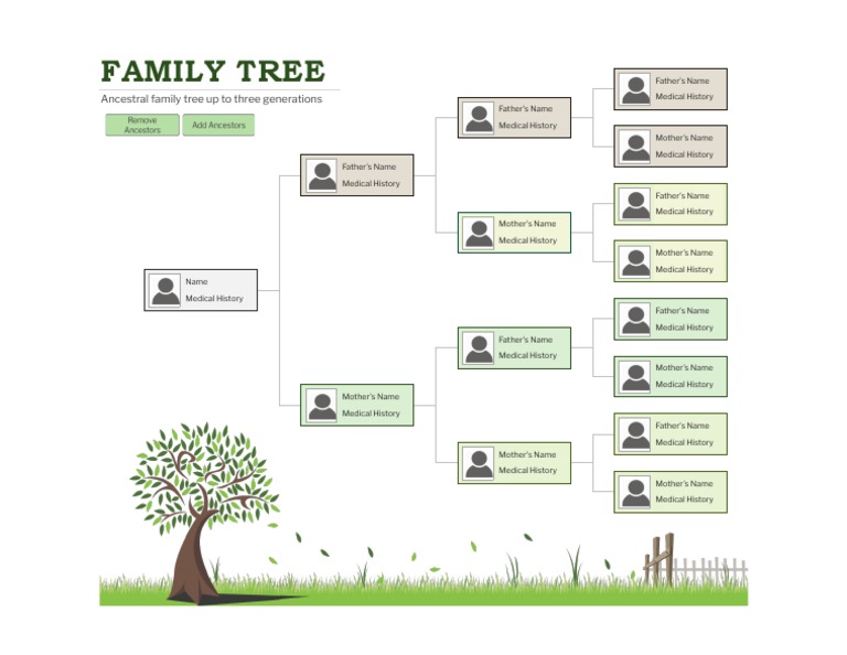Family Tree & Medical History - XLSX - Family Tree | PDF
