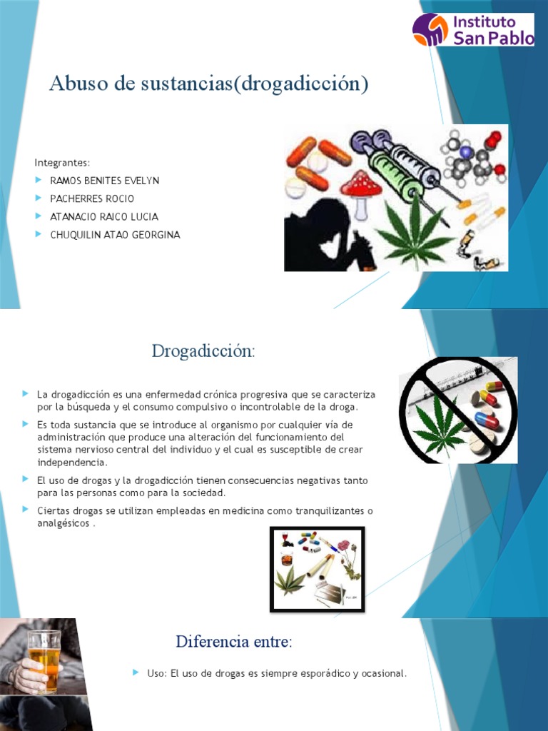 Abuso de Sustancias-Drogadiccion | PDF | La dependencia de sustancias | Drogas