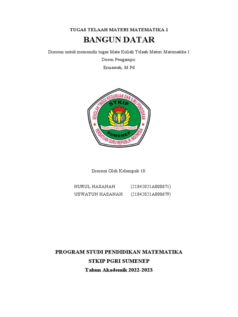 Materi Bangun Datar Kel. 10 | PDF | Metode & Bahan Ajar