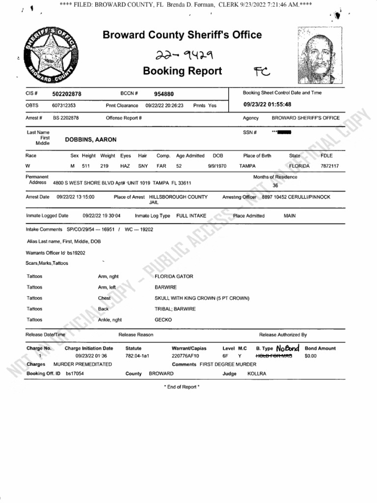 Aaron Dobbins Arrest | PDF | Affidavit | Arrest Warrant