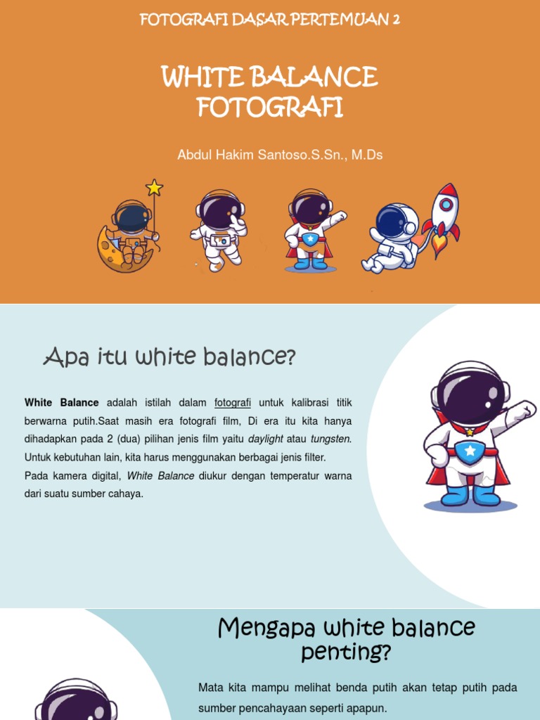 Fotografi Dasar Pertemuan 2 White Balance | PDF