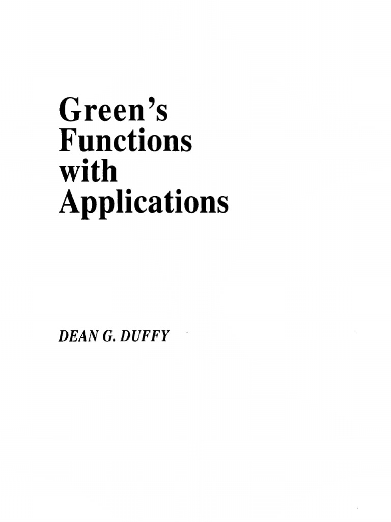 326929266 | PDF | Green's Function | Fourier Transform