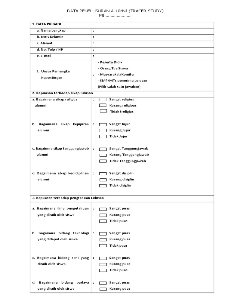 Form Tracer Study | PDF