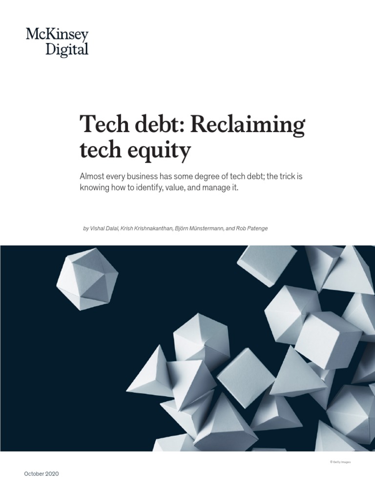 Tech Debt Reclaiming Tech Equity | PDF | Debt | Application Software
