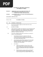 Plumbing Technical Specifications Guide | PDF | Plumbing | Storm Drain