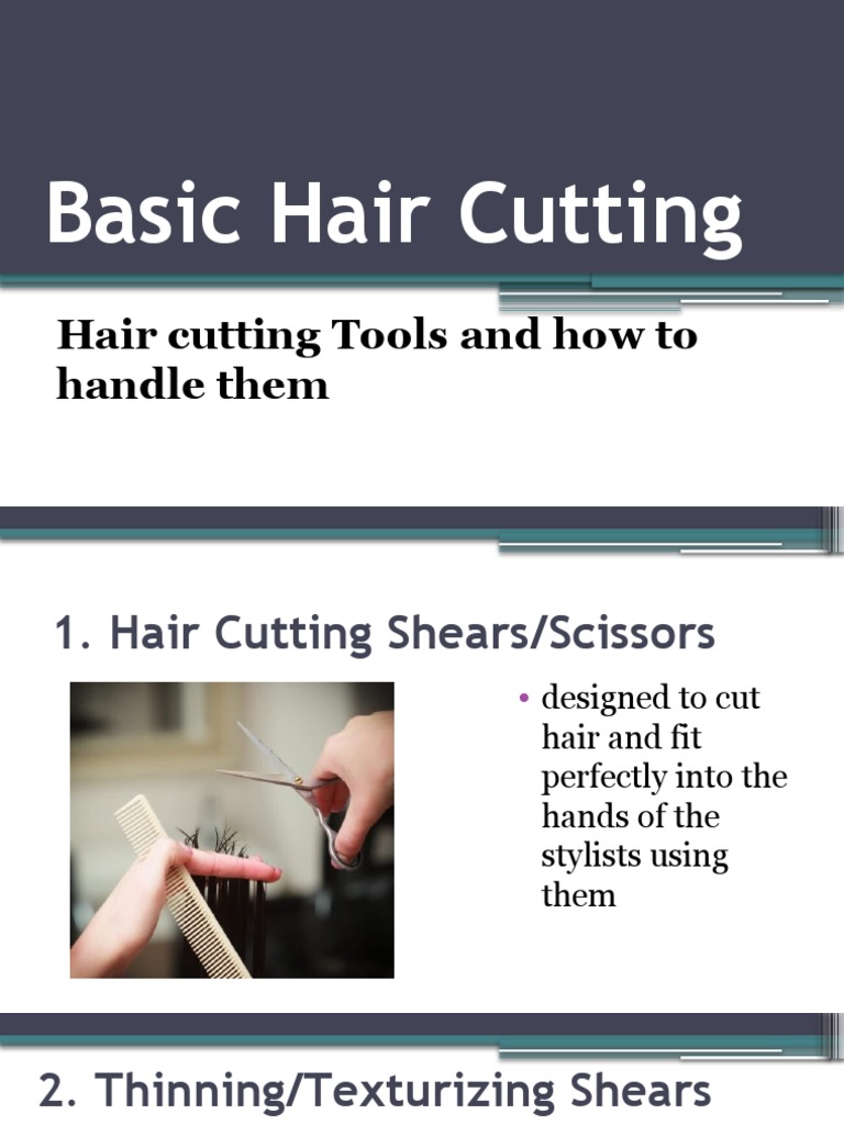 TLE 9 & 10 Basic Hair Cutting Tools | PDF | Human Hair | Hairdressing