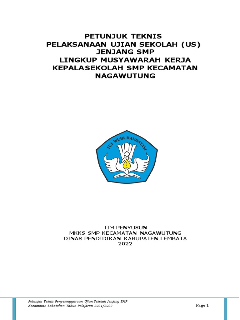 Juknis Ujian Akhir Sekolah | PDF | Karier & Perkembangan | Kesehatan ...