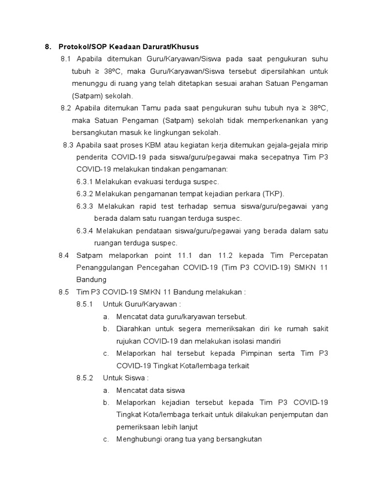 PROTOKOL COVID | PDF