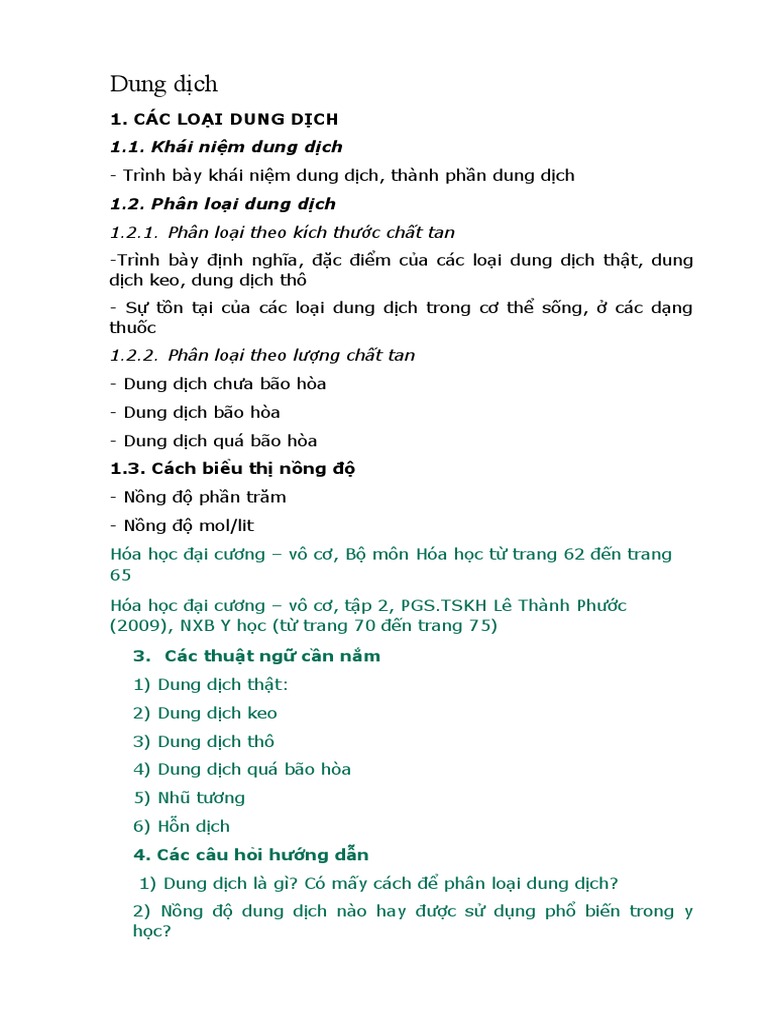 Dung dịch | PDF