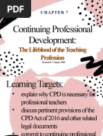 Chapter 7 Continuing Professional Development | PDF