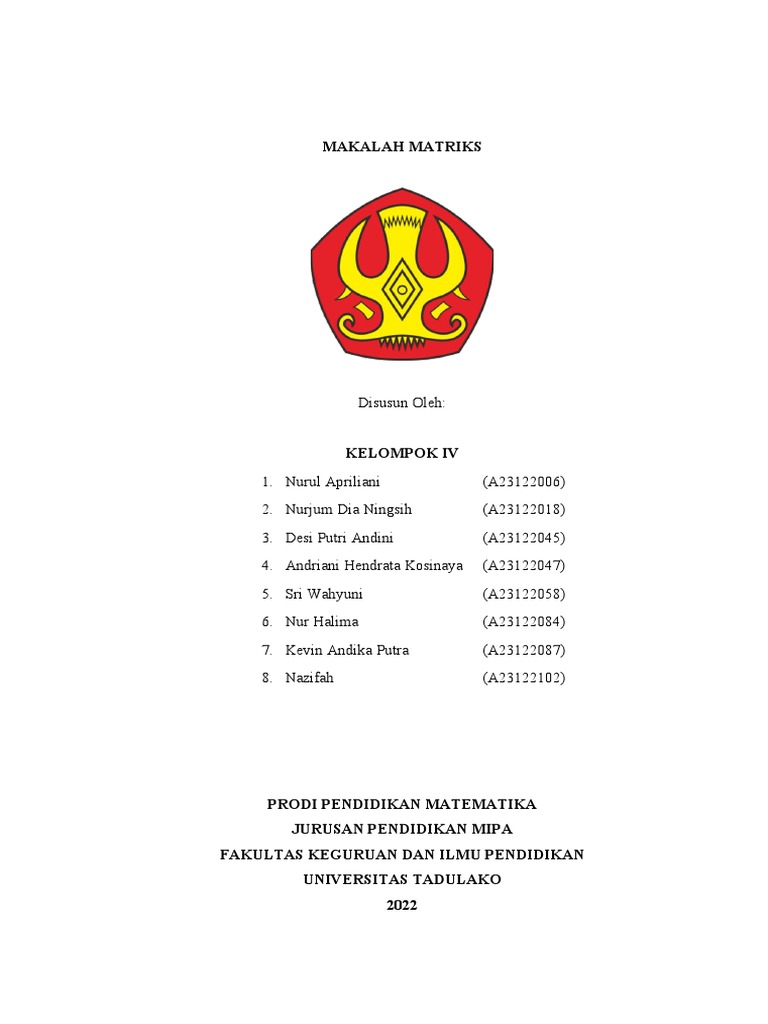 Makalah Matriks-1 | PDF