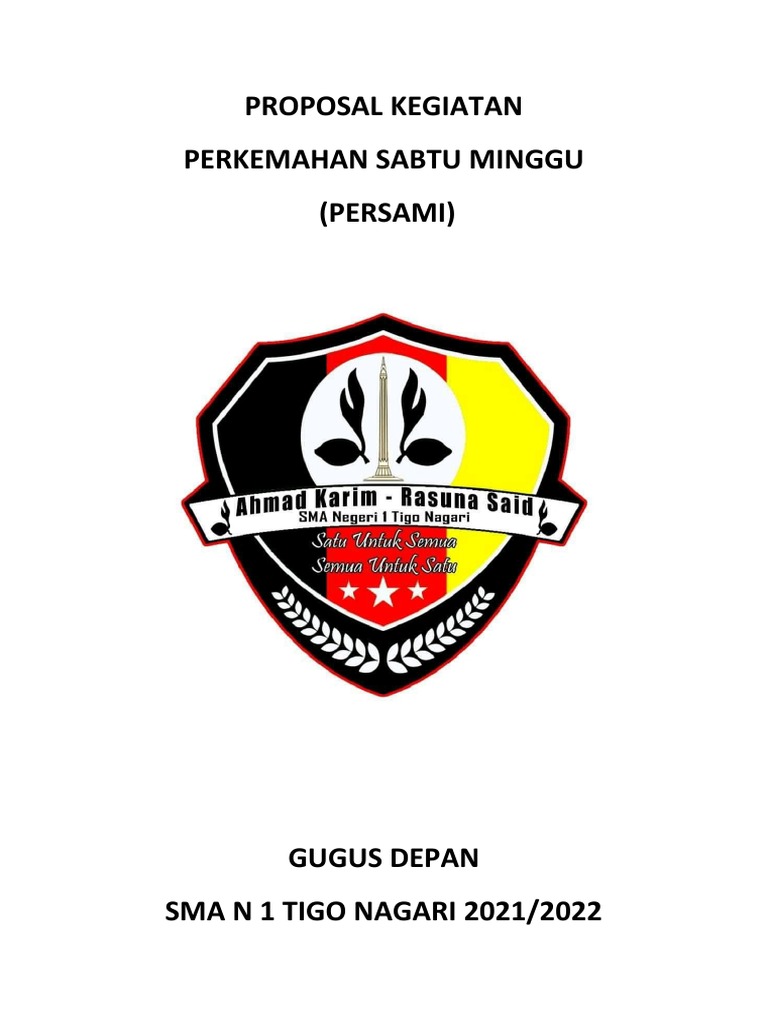 Proposal Kegiatan Persami SMA N 1 Tigo | PDF