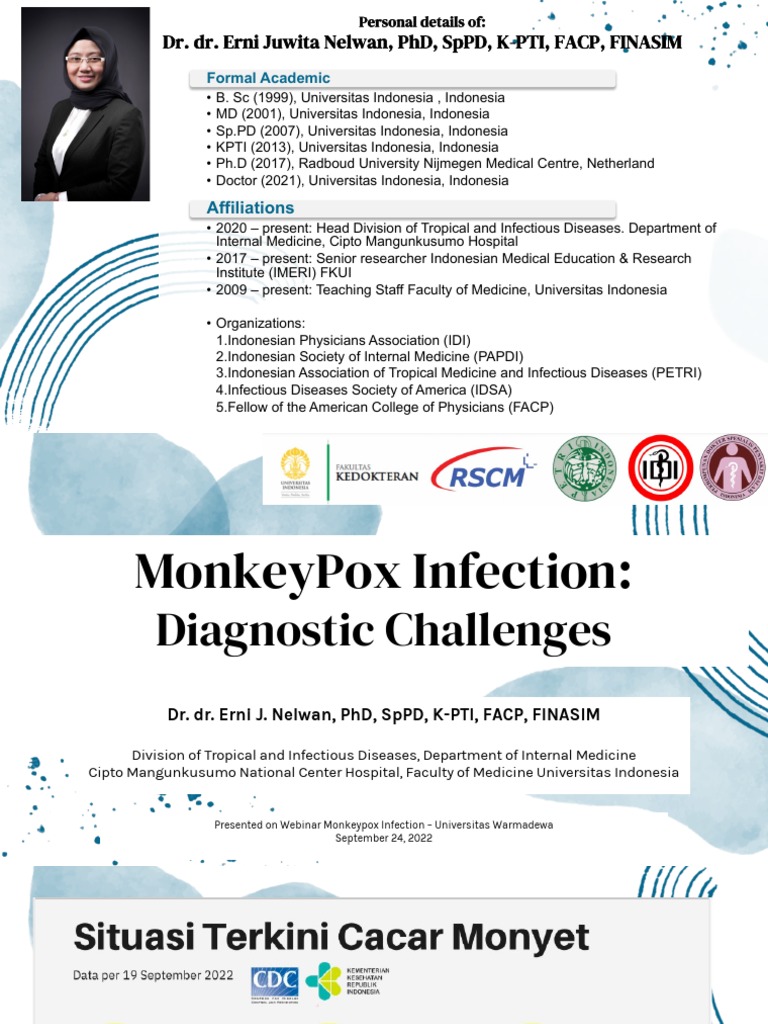 Monkeypox Webinar 2022 Materi 1 Pdf Medicine Animal Diseases